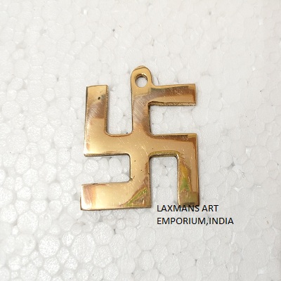 Brass om & swastika symbols wall hangings